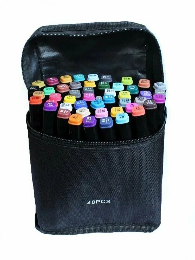 Набор маркеров Спиртовой, толщина: 1 мм, 48 шт. для скетчинга, для каллиграфии