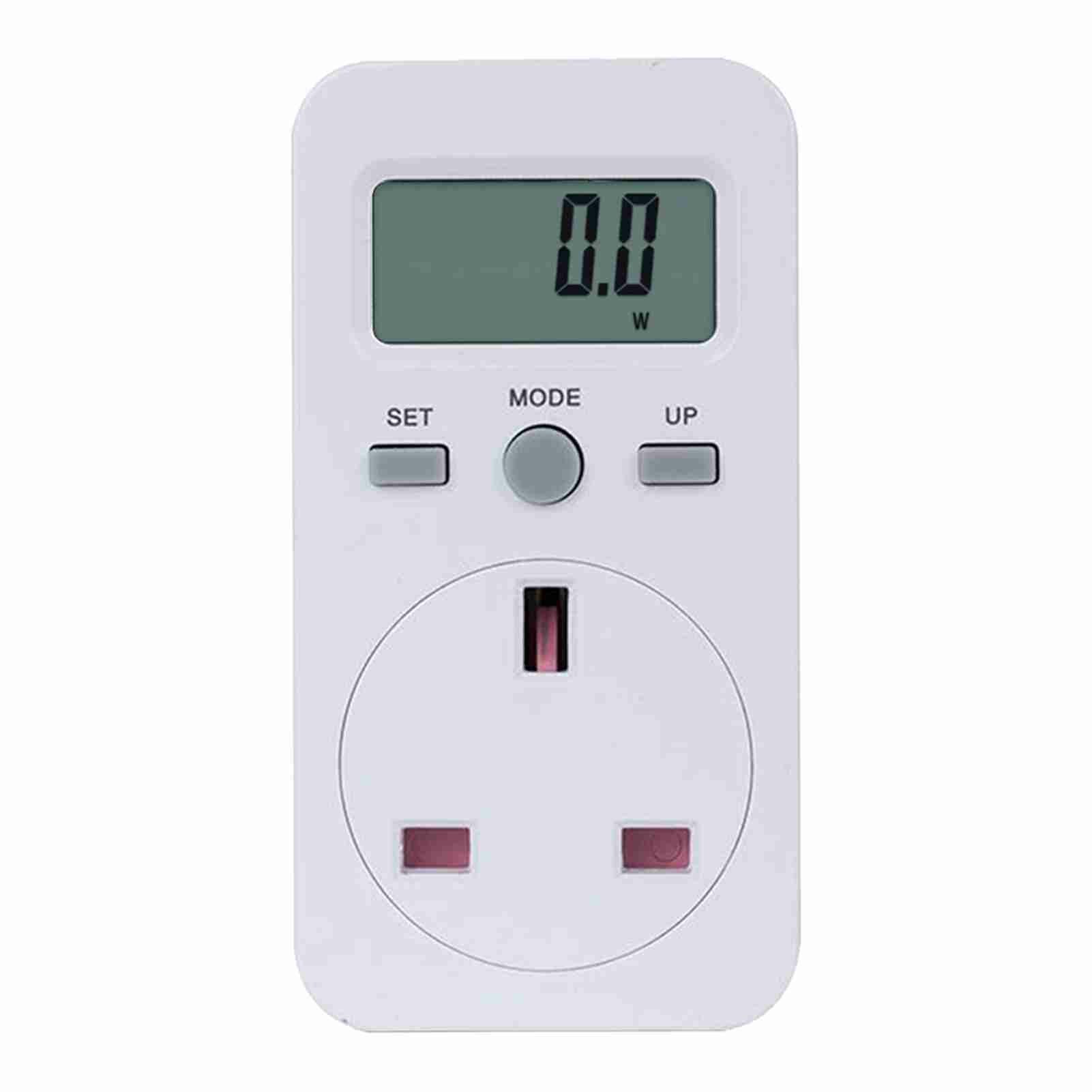 Цифровой ЖК-монитор энергопотребления с вилкой стандарта Великобритании, измеритель потребления электроэнергии для бытовой техники, позволяющий измерять и экономить электроэнергию.