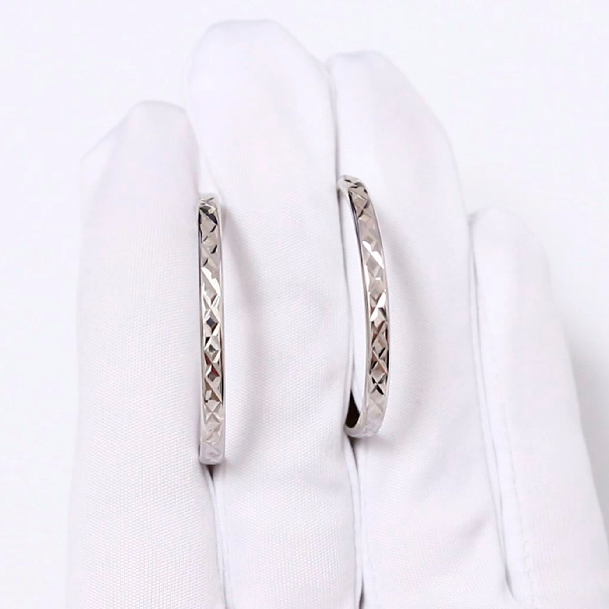 Серьги конго, серебро, 925 проба, родирование