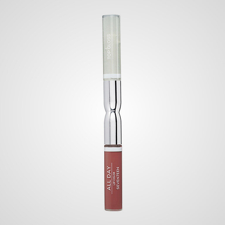 Жидкая стойкая помада-блеск тон 04 Пастель терракот SEVENTEEN ALL DAY LIP COLOR & TOP GLOSS Помада 3,5 мл