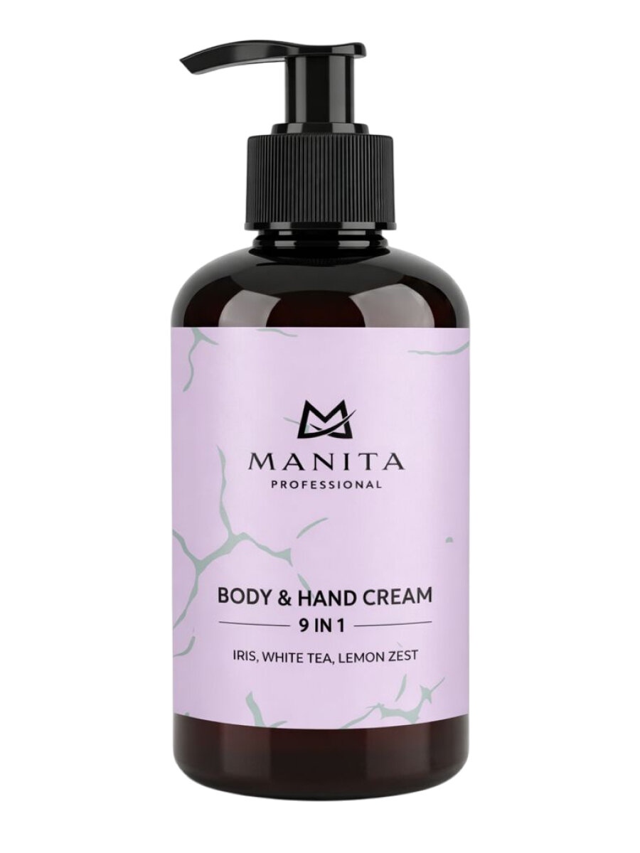 Manita Professional Парфюмированный крем для рук и тела / Iris, White Tea, Lemon Zest, 300 мл