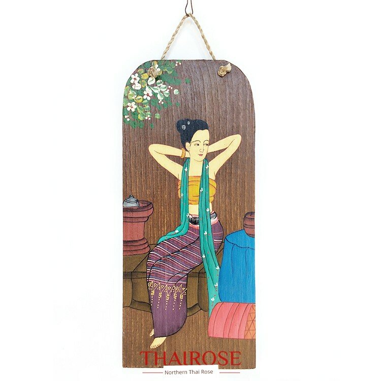 Тайские изделия ручной работы, декоративные картины, украшения для стен Юго-Восточной Азии, ручная роспись, резьба по