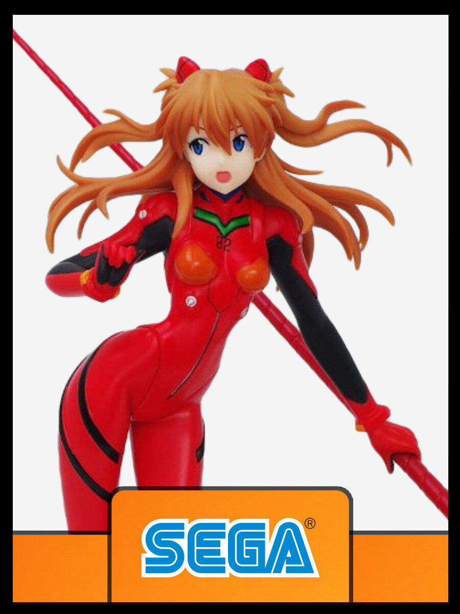 Оригинальная фигурка Asuka Langley от Sega из аниме Evangelion / Аска Лэнгли «Евангелион» 22 см