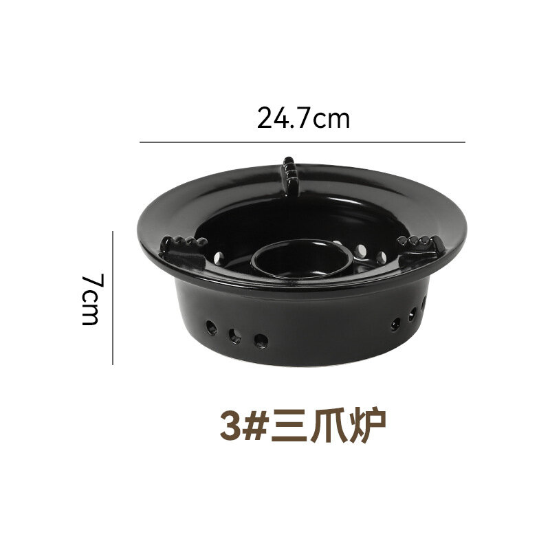 Керамическая спиртовая горелка для ресторана, основа для горячего горшка, удобная для улицы, твердый спиртовой свечной топливный баллон, аксессуары для горелки