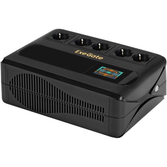 Источники бесперебойного питания Exegate NEO Smart BU-800. LCD. AVR.5SH. CH 800VA/480W