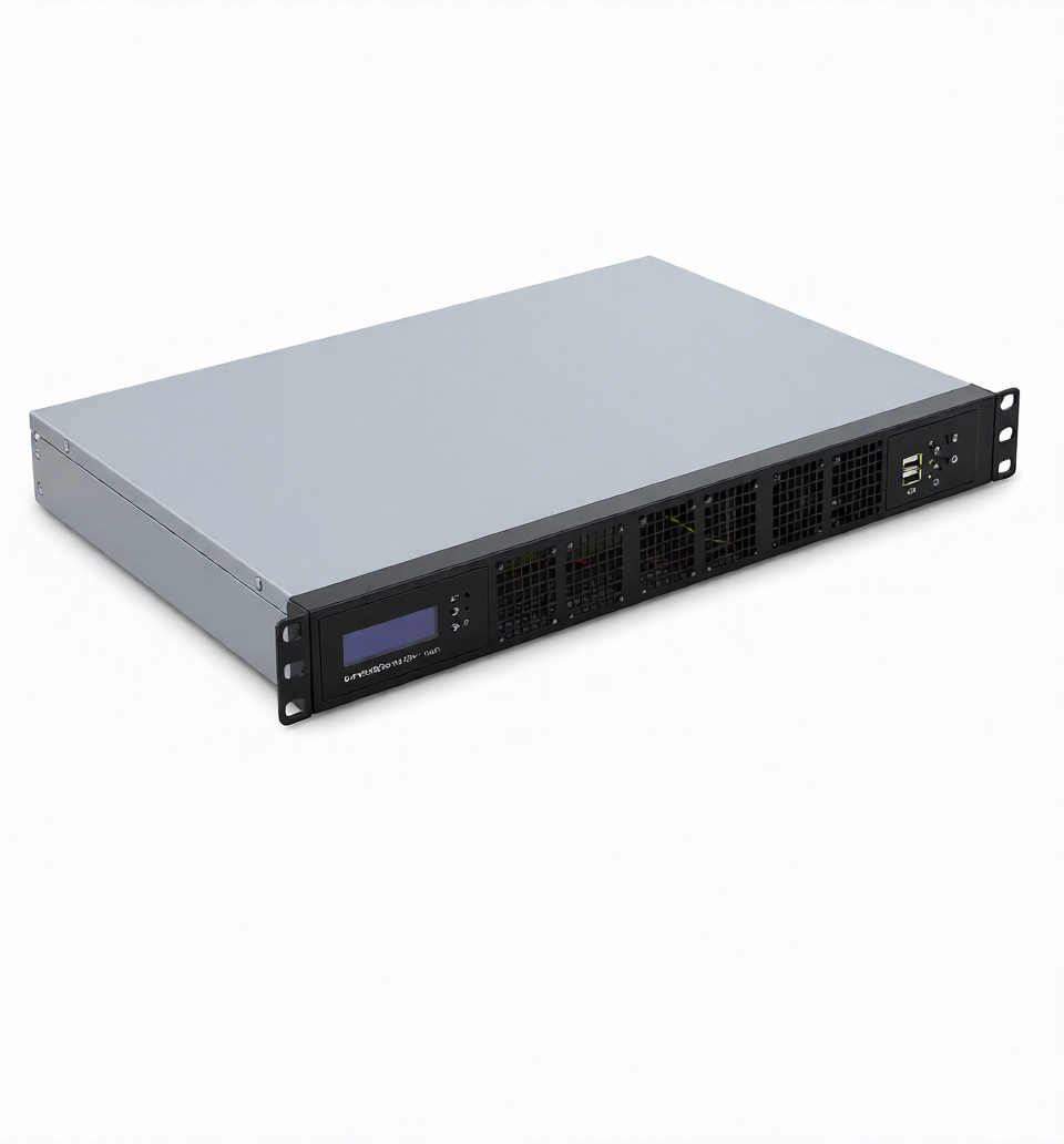 Корпус серверный 1U Procase GM132-B-0 черный, панель управления, без блока питания, глубина 320мм, MB 9.6"x9.6"