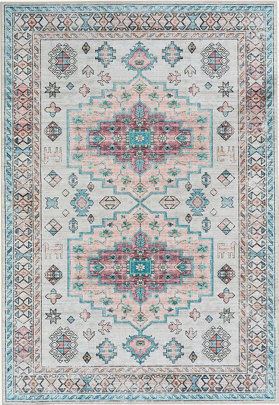 Ковер принтованный на шенилле "Persian 701 80 x 150 см", разноцветный