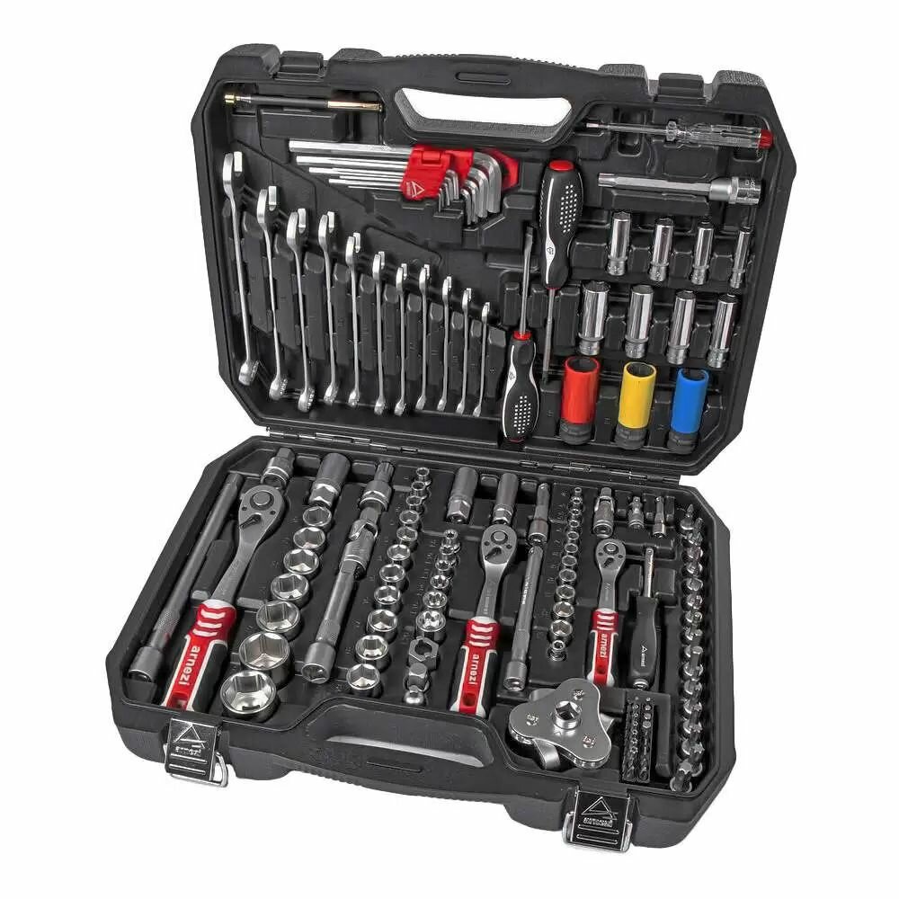 Набор инструментов 127 предметов 1/4"DR, 1/2"DR, 3/8"DR ARNEZI