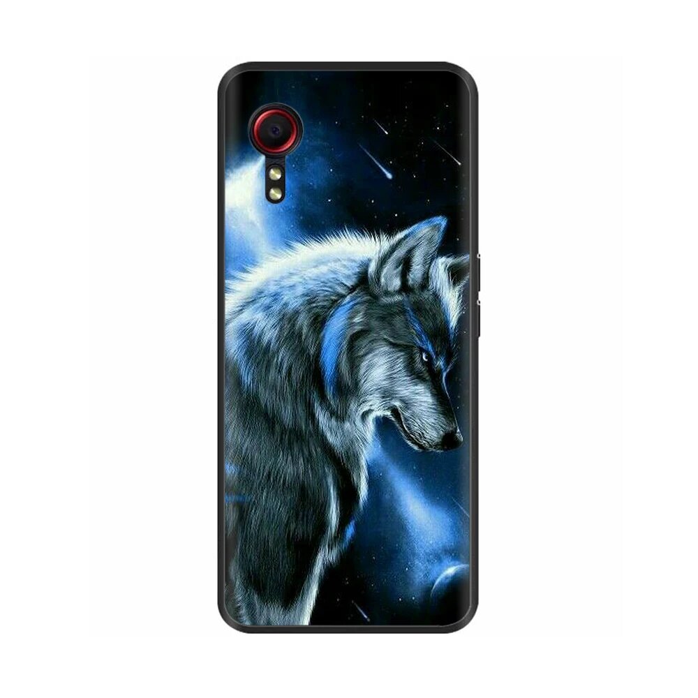 Чехол Samsung XCover 5, волк, силикон, 01194