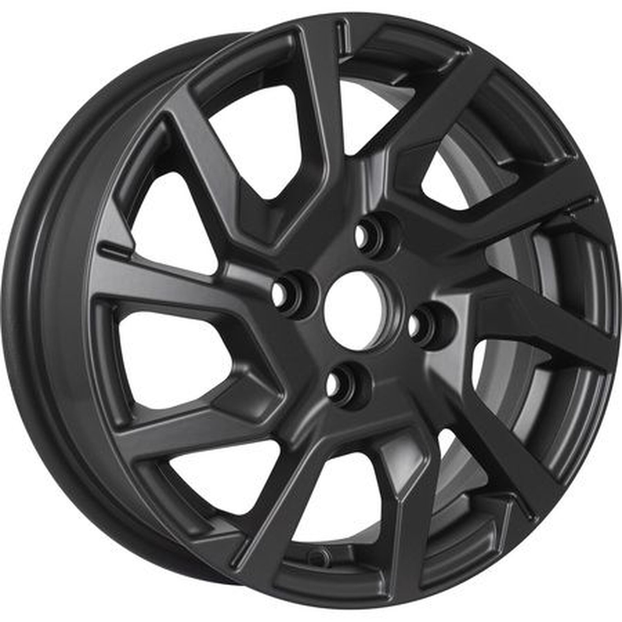 Колесный литой диск KDW KD1420 R14x5.5 4x98 ET35 CB58.5 Matt_Black_Painted