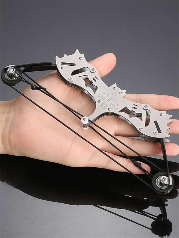 Мини лук композитный 17 см со стрелами игрушечный 12 палочек