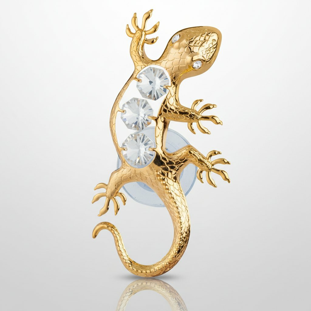 Фигурка на магните Геккон AR-1363 Crystal Temptations США Металл, кристалл
