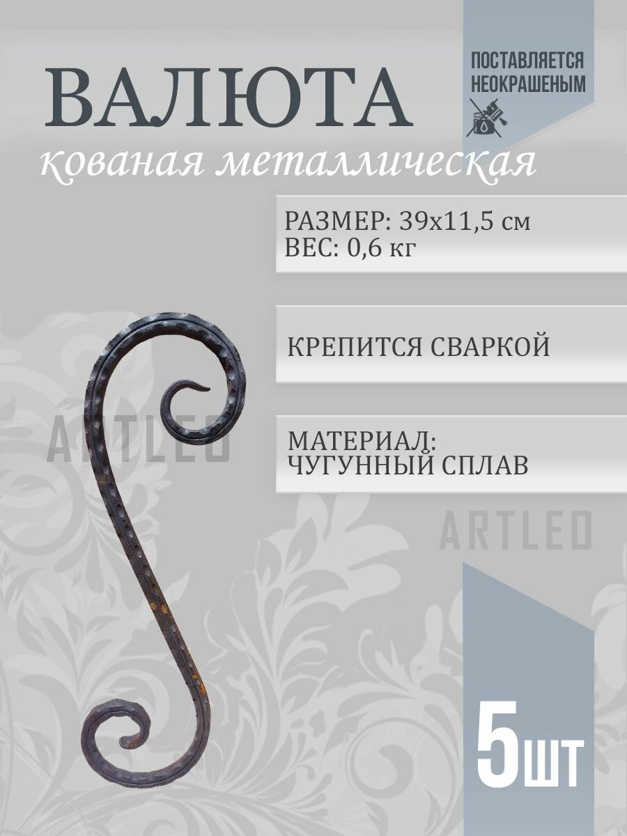 Валюта кованая, 5 шт.