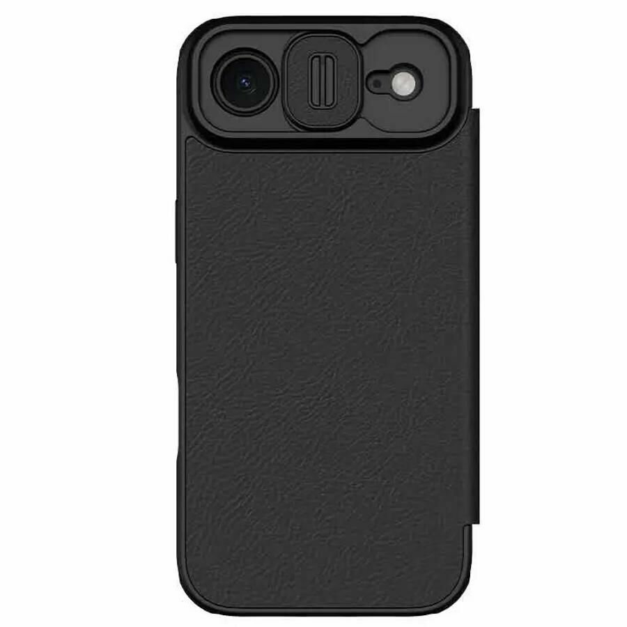 Кожаный чехол-книжка Nillkin Leather Qin Pro для iPhone 17 Air черный