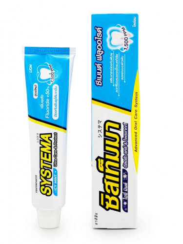 Зубная паста Lion Systema со вкусом ледяной мяты, 160 г