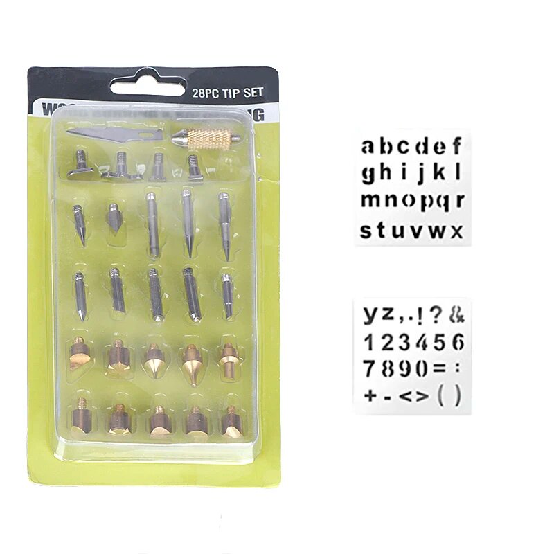 Паяльник для гравировки JCD 908S, 80 Вт, 220V, ЕС, 28PC TIP SET