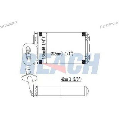 Радиатор отопителя REACH 1.18.11159 Vw California 1994-2002