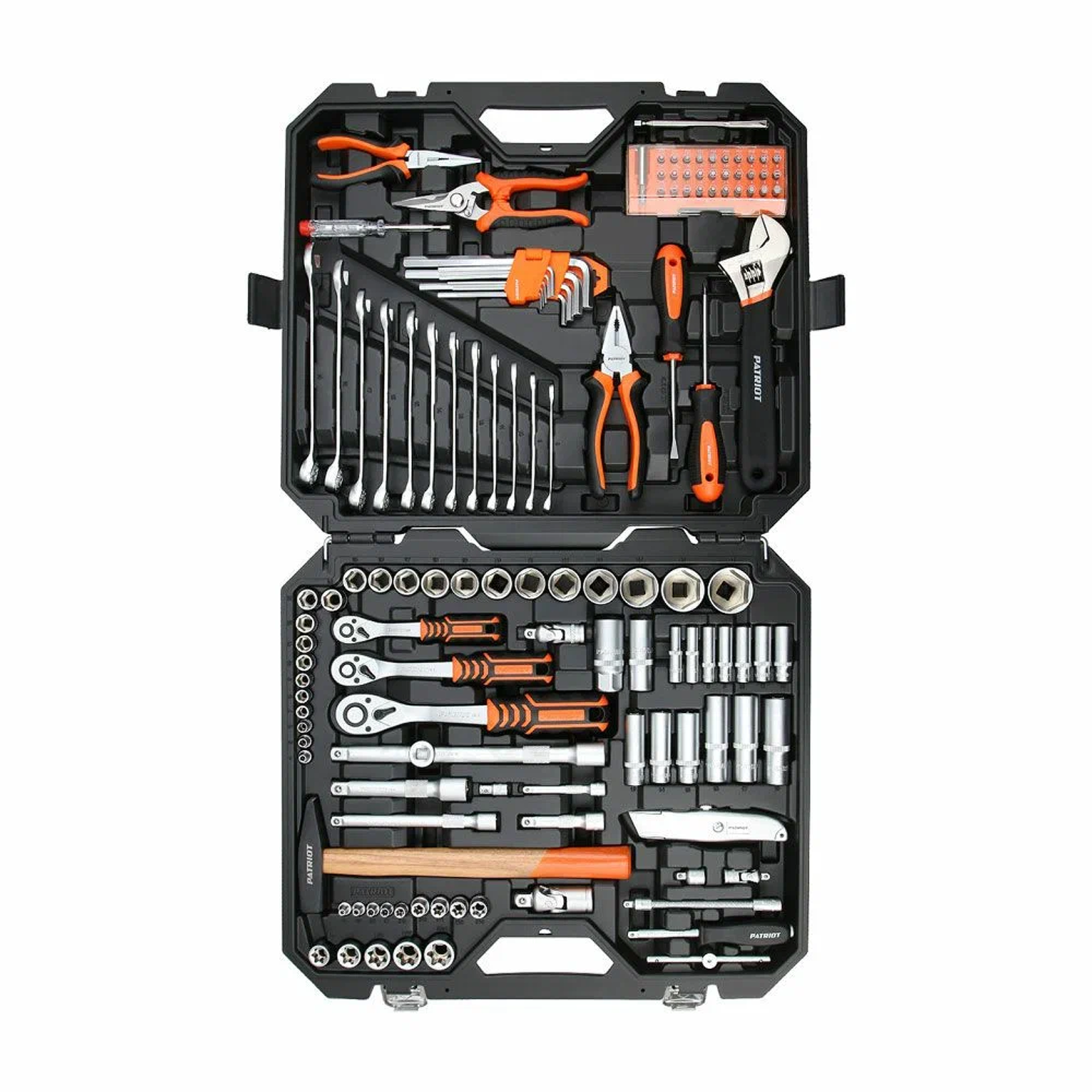 Набор автоинструмента PATRIOT SSP 131 "Кронос", 1/2+1/4+3/8 DR (131 пр.), multi, Cr-V