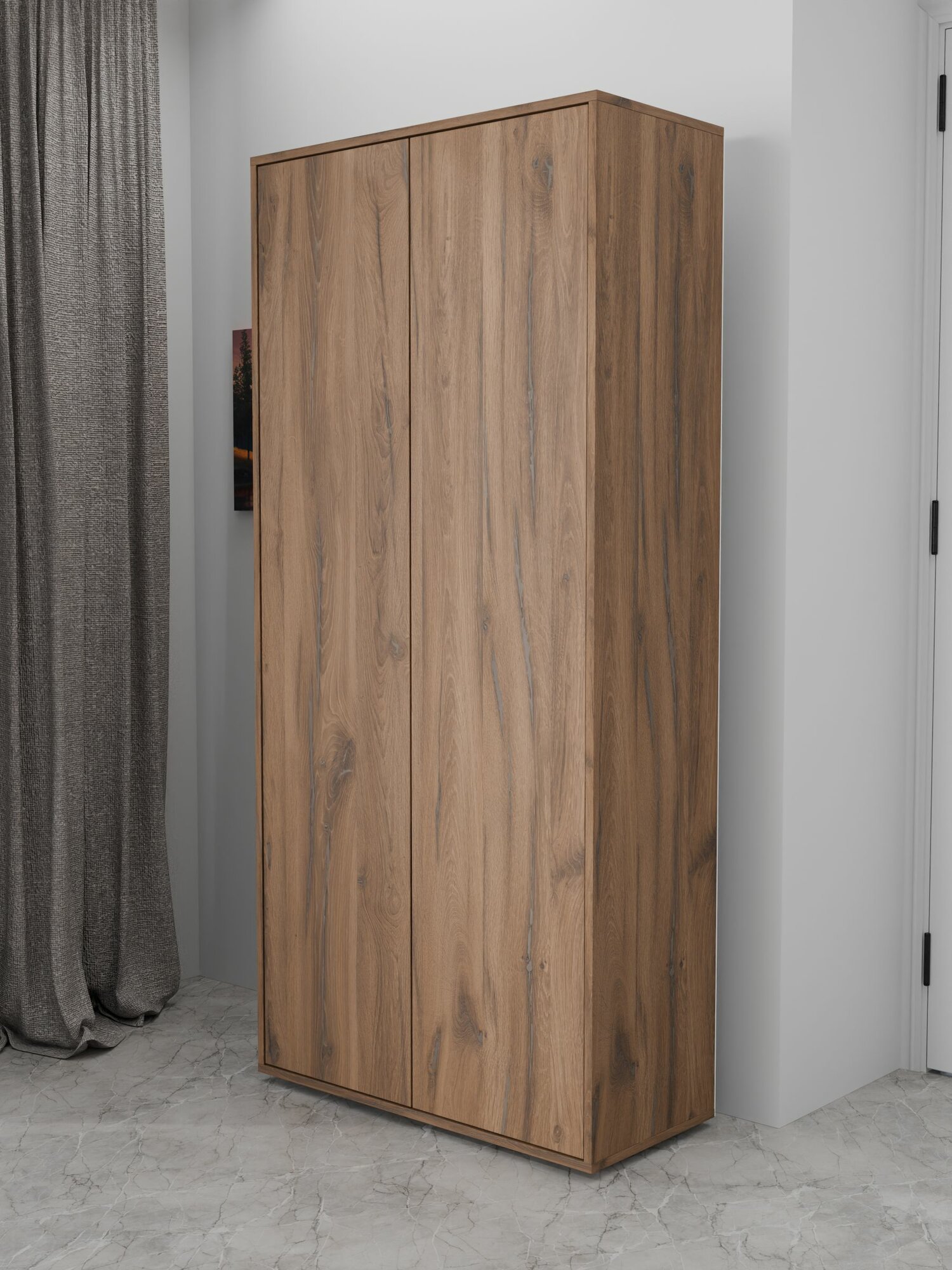 Изумлит Обувница - 1, шкаф для обуви 173х80х36 см, дуб крафт табачный