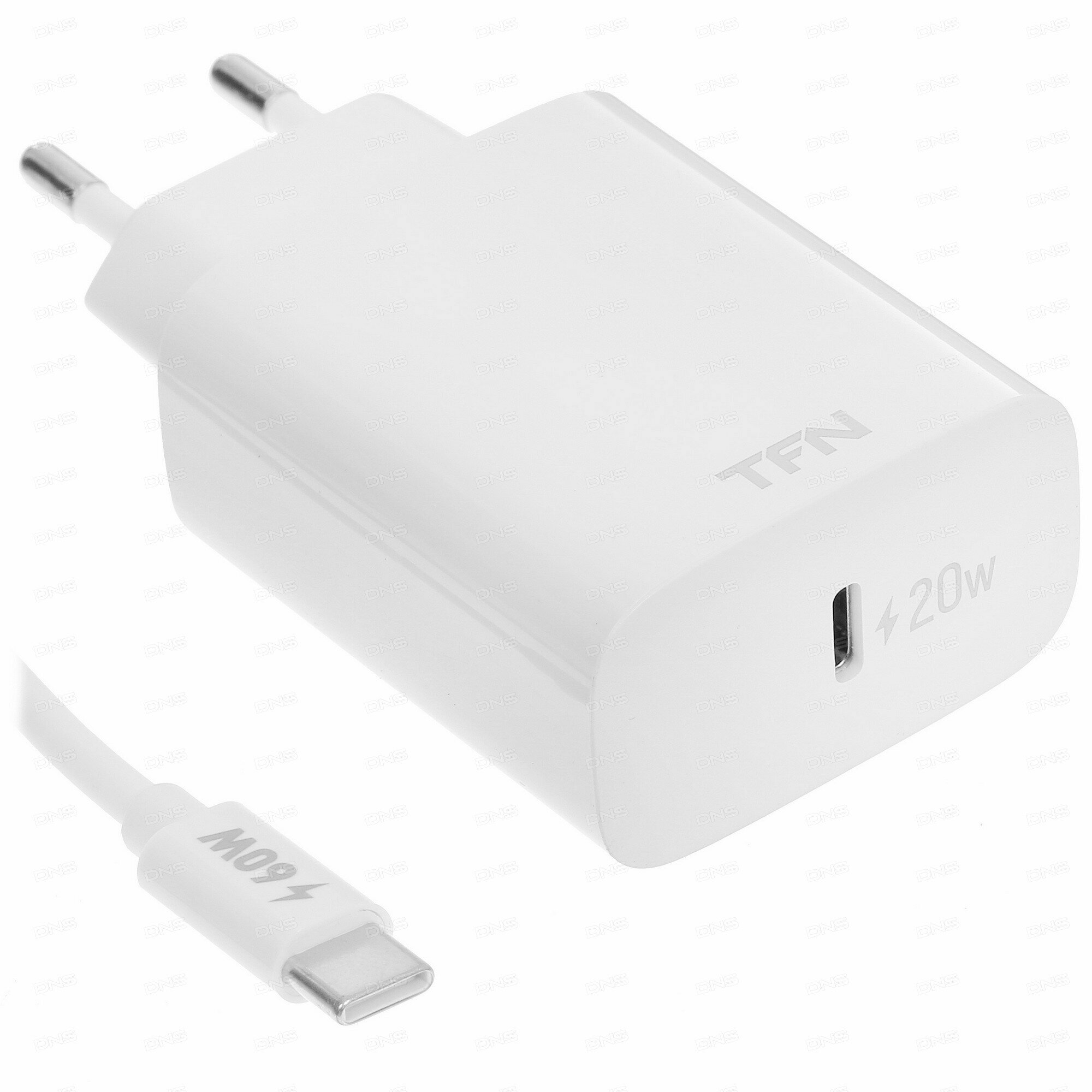 Сетевое зарядное устройство TFN RAPID Type-C PD 20W белый
