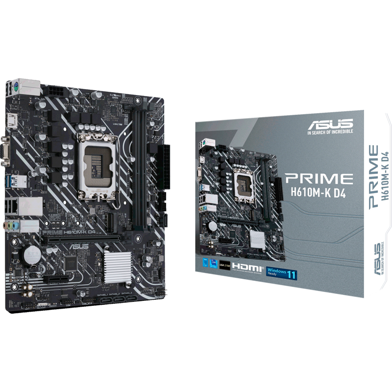 Материнская плата ASUS PRIME H610M-K D4, DDR4