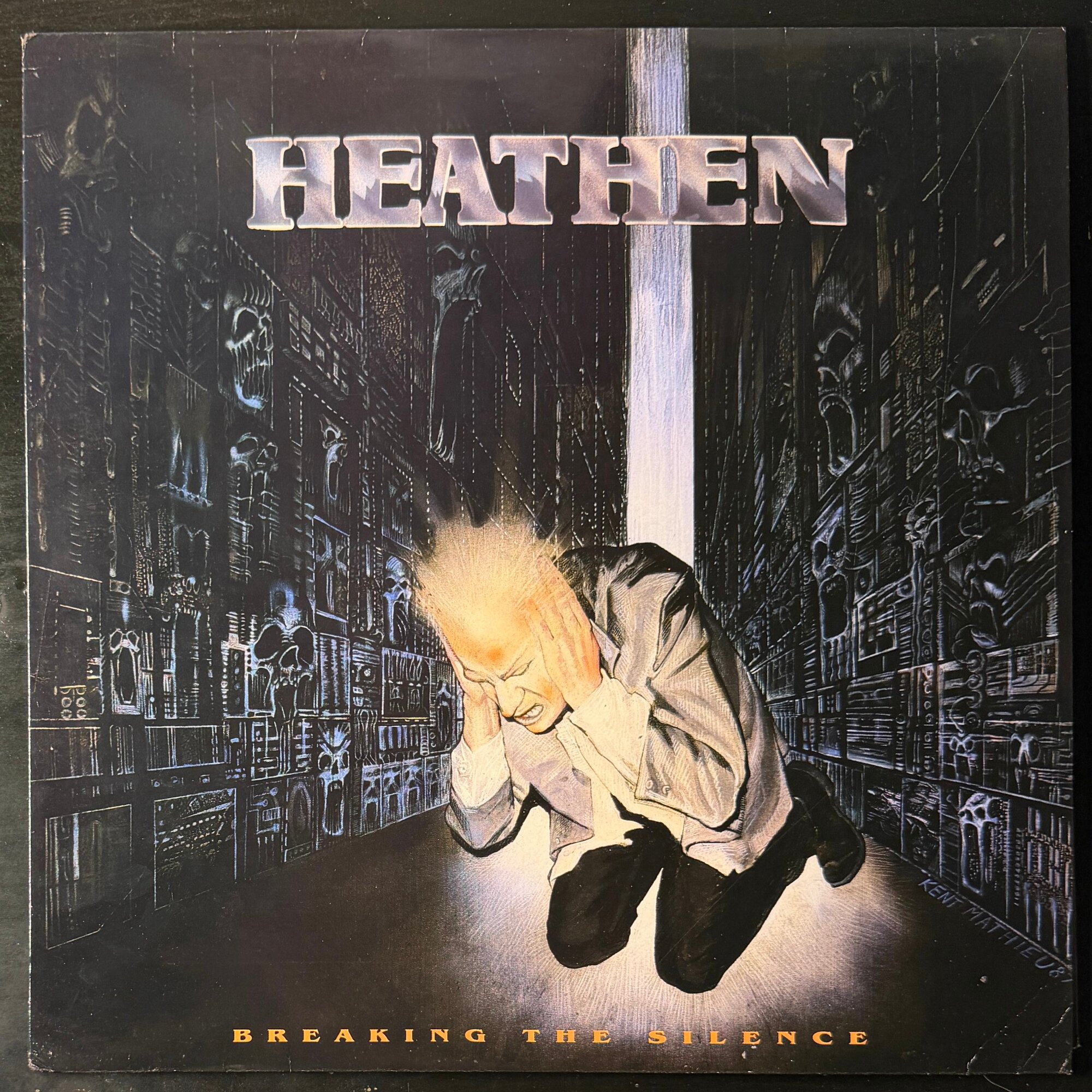 Виниловая пластинка Heathen Breaking The Silence (Англия 1987г.)