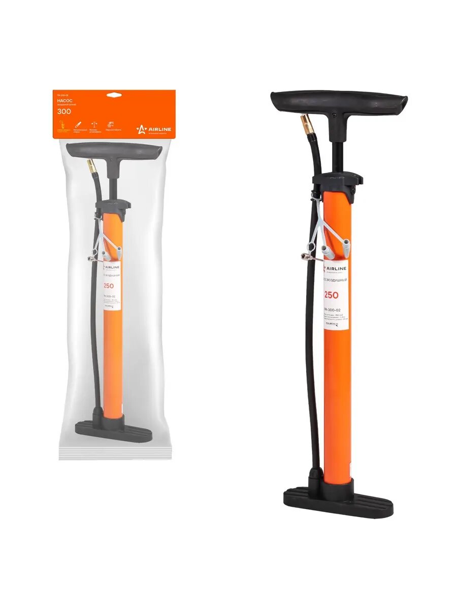 Насос воздушный 250 (ручной, механический, 250 см3) AIRLINE