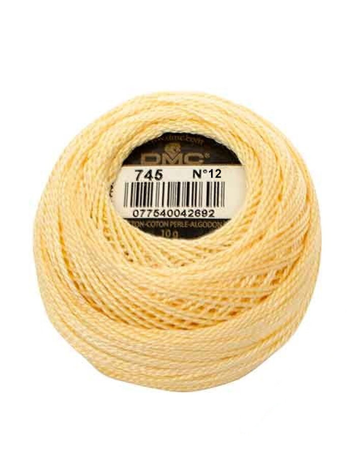 Нитки для вышивания DMC Pearl Cotton (1 шт, №12, 10 г. / 120 м.), цвет: 745