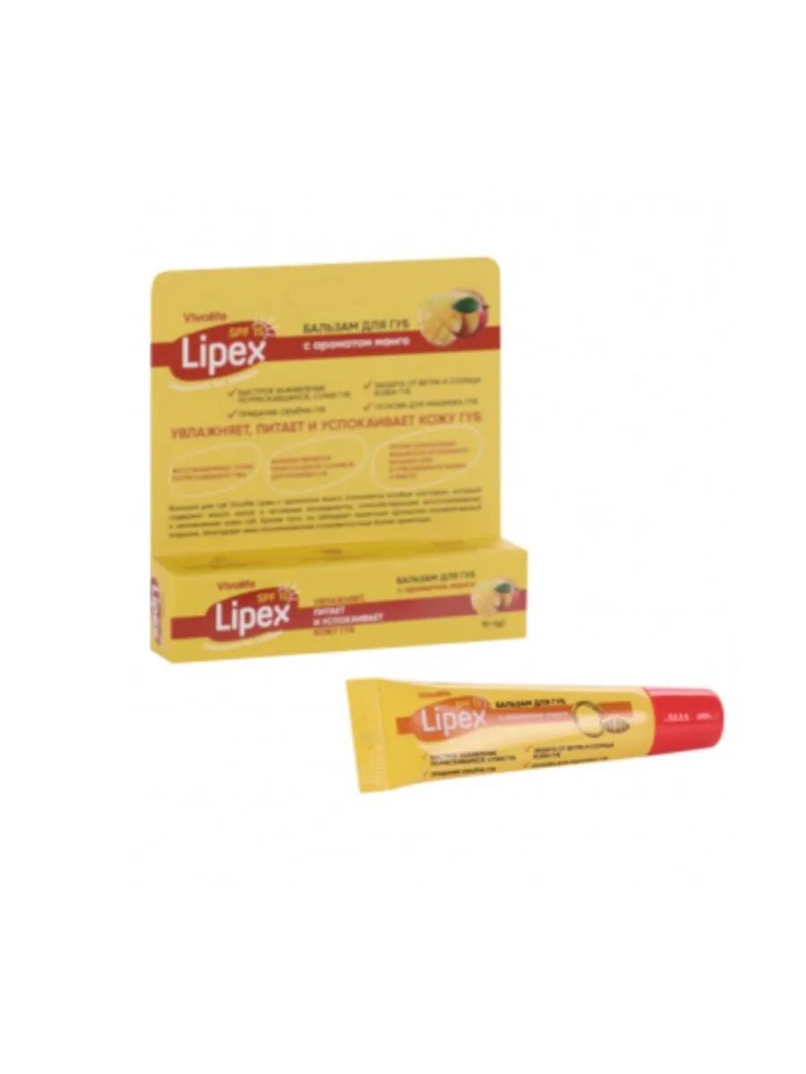Vivolife Lipex Бальзам для губ для женщин, SPF15, бальзам, м
