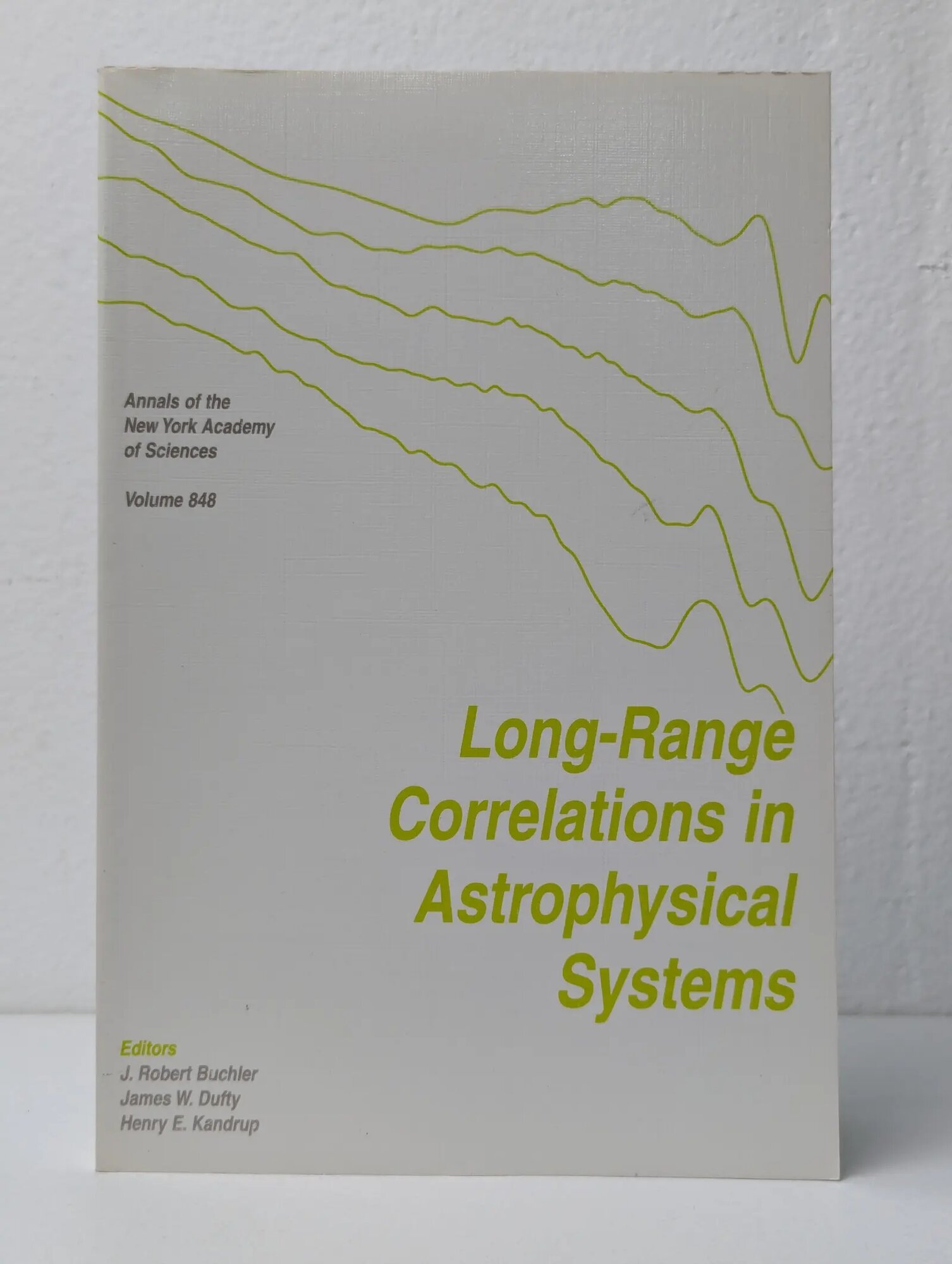 Annals of the New York Academy of Sciences. Volume 848. Long-Range Correlations in Astrophysical Systems Сборник 1998