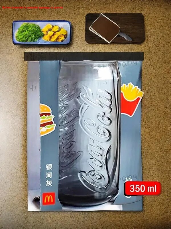 Стакан с гравировкой "Coca-Cola" 350 мл 1 шт черный