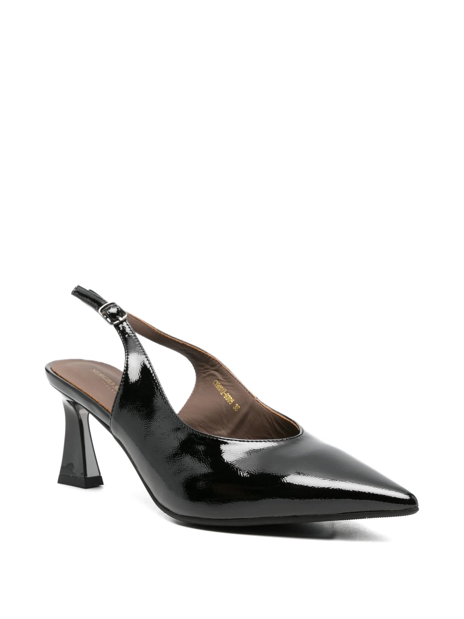 Туфли SERGIO MORETTI Pointed-toe pumps, размер 37, черный — фото 1