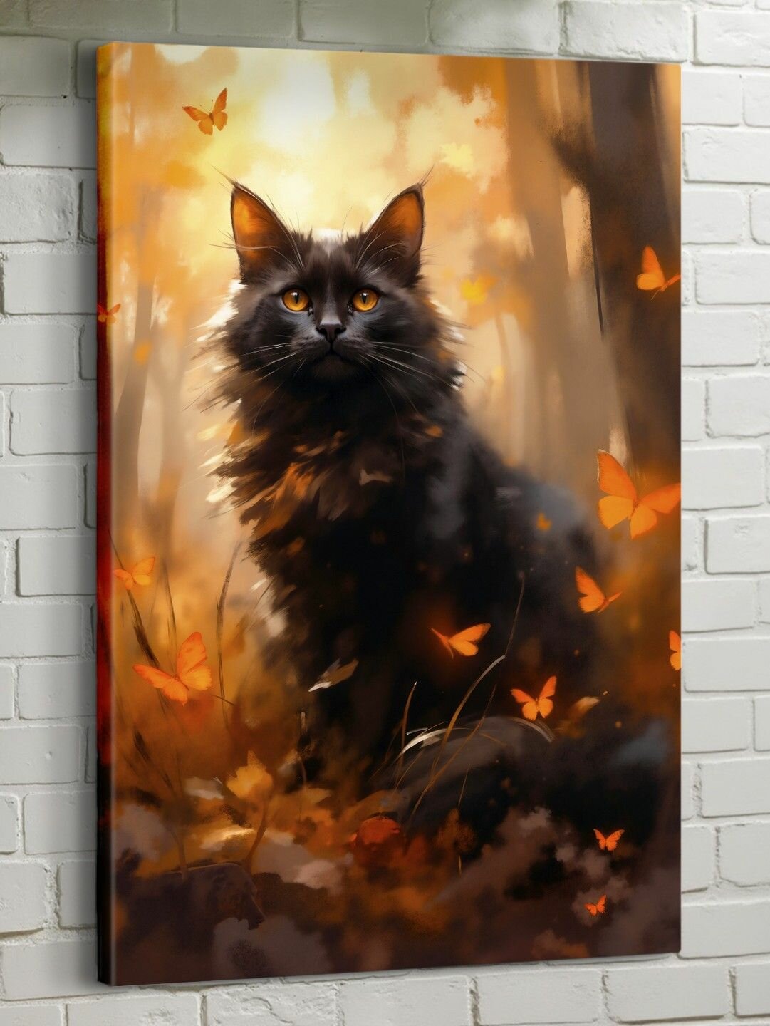 "Осеннее заклинание" - картина на холсте, 45x30 см.
