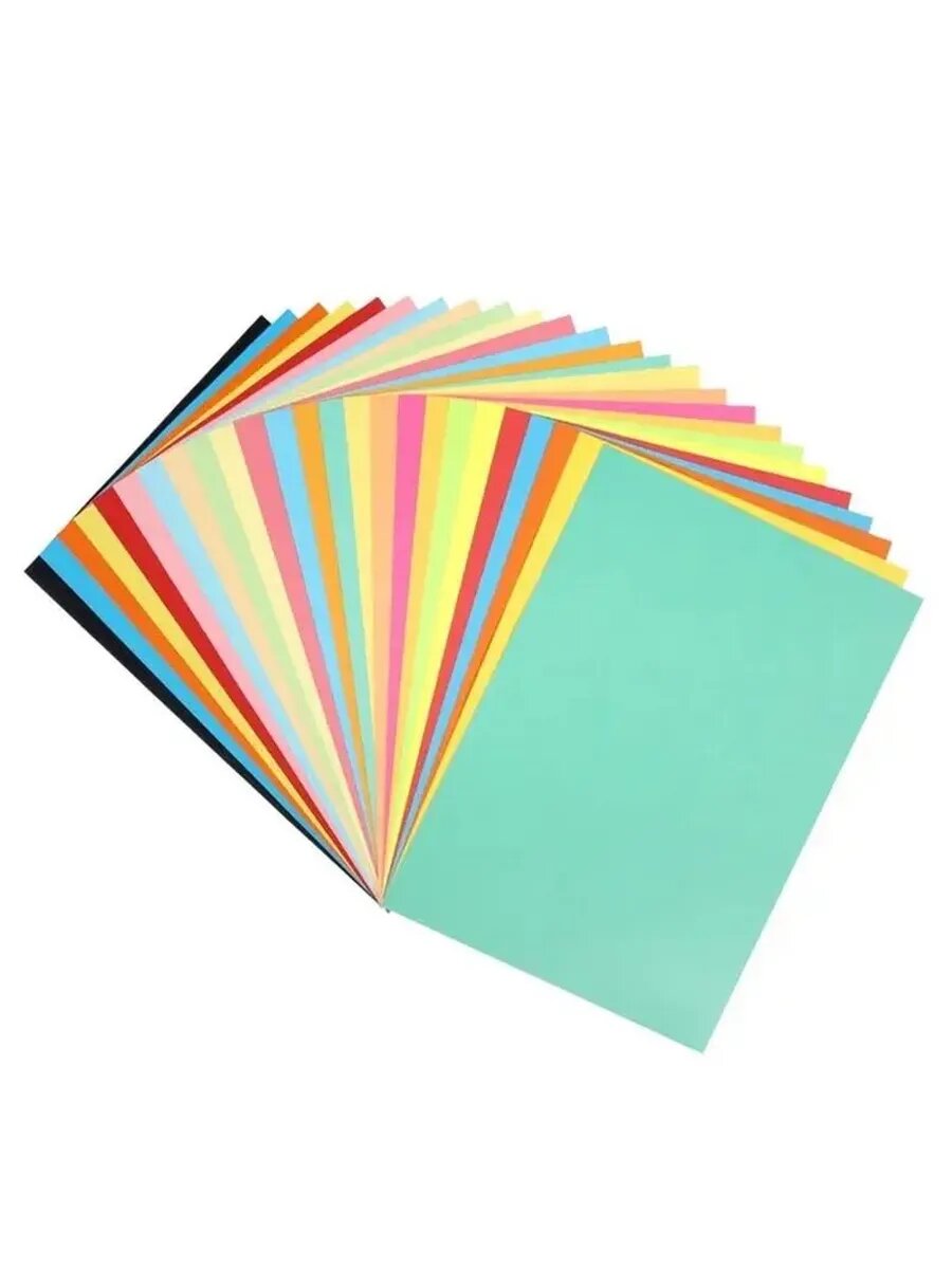 Цветная бумага Calligrata Multicolor А4 100 л.