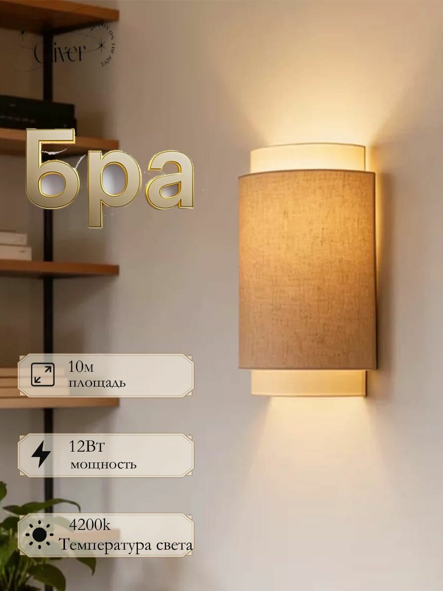 Французский бра в винтажном стиле для спальни, гостиной, коридора
