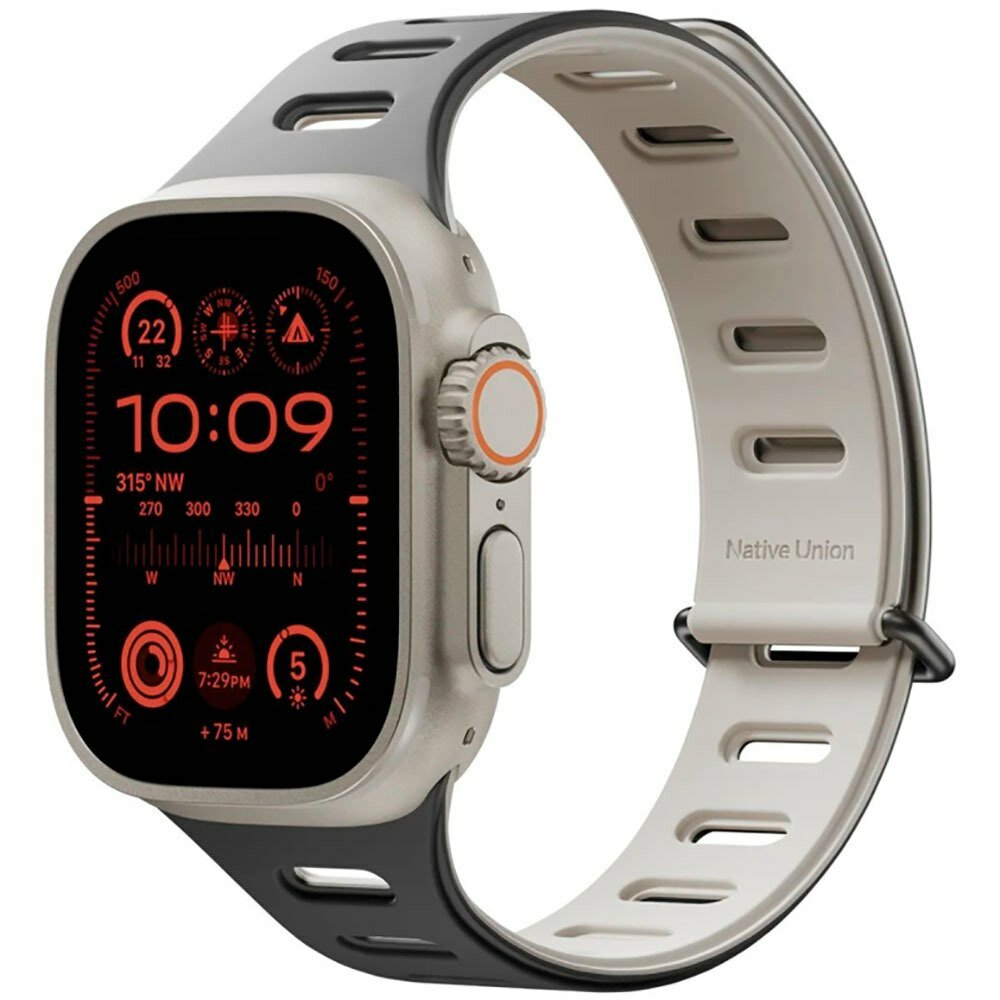 Ремешок для умных часов Native Union для Apple Watch Magnetic 42/44/45/49 мм чёрно-серый