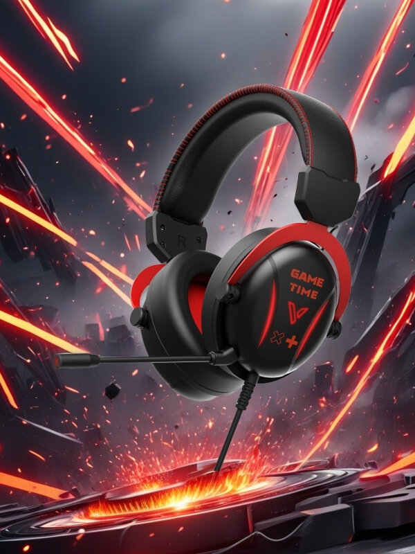 Rapoo ESH350 Проводной наушник 7.1 канал USB для игр на ПК, удобная модель с надушным дизайном
