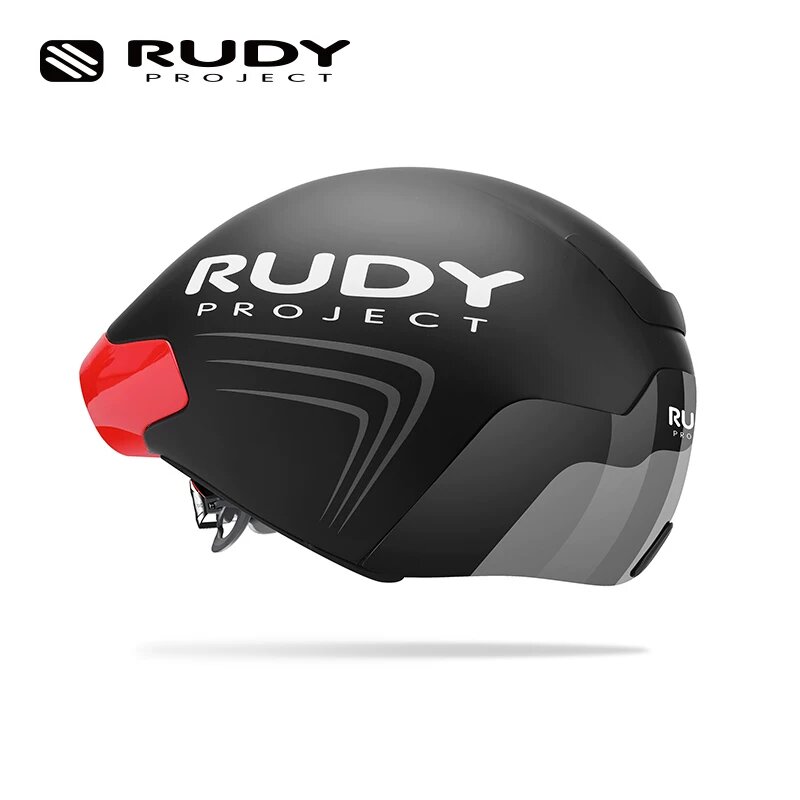 RUDY PROJECT Триатлон Аэродинамический Велосипедный Шлем S/M Черный/Красный для Соревнований