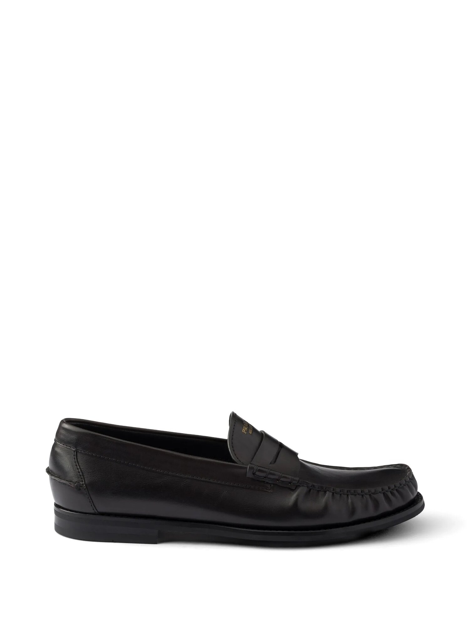 Лоферы Antiqued leather loafers