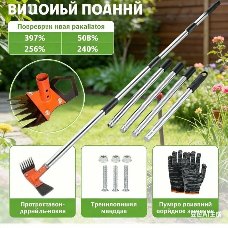 Тяпка, рукоятьНержавеющая сталь, 8 см