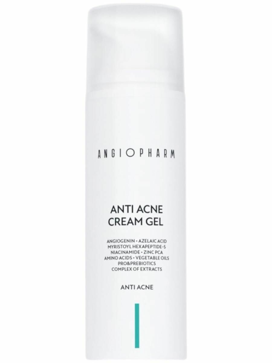 Крем-гель для проблемной кожи лица Anti-Acne Gel, Ангиофарм, 50 мл