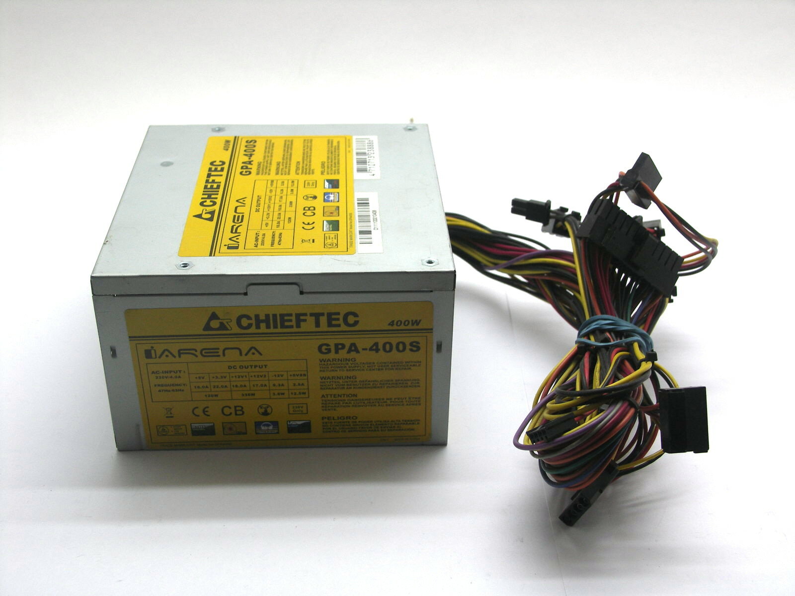 Блок питания 400W CHIEFTEC GPA-400S 24+4/6+2PCI-E/3SATA/120fan ATX