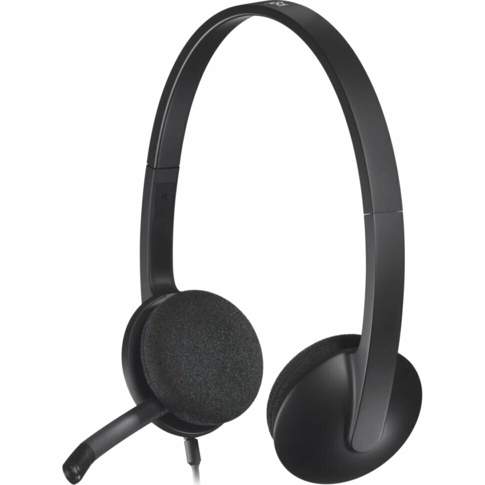 Гарнитура Logitech Headset H340 (981-000509), проводная, 2031465