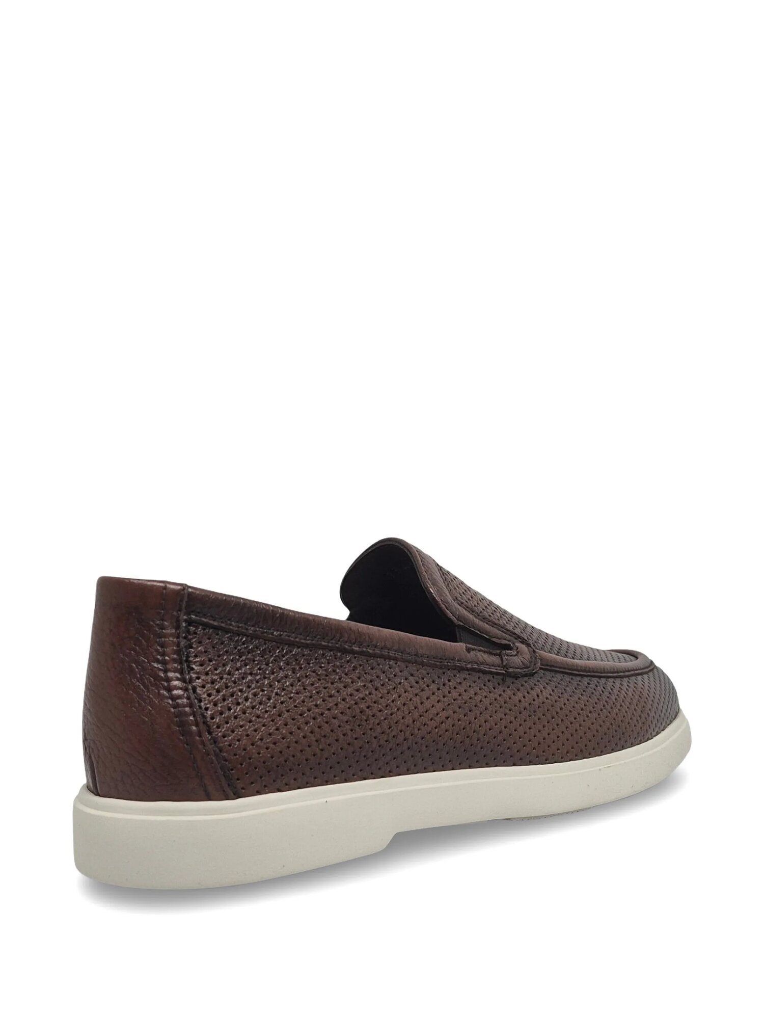 Лоферы Barrett Perforated leather loafers, размер 6, brown — фото 1