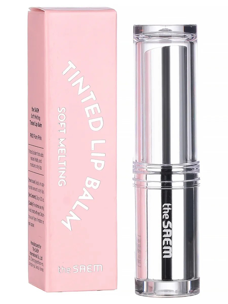 Тинт-бальзам для губ Soft Melting Tinted Lip Balm PK01 Pure Pink,3,8г