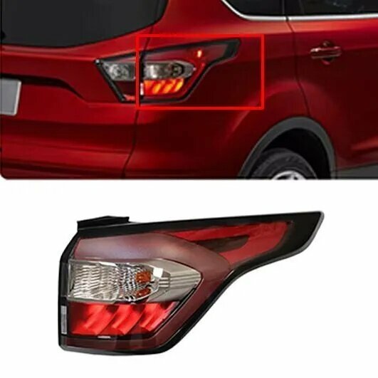 Фары автомобильные, 1 шт, арт. 1 шт. Внешние задние фонари для Ford Escape Kuga 2017 2018 2019