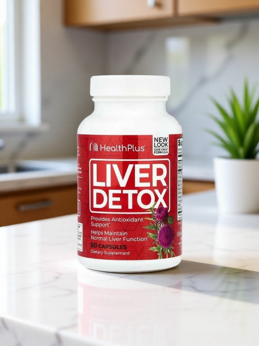 Health Plus, Liver Detox, очищение печени и детокс 60 капсул