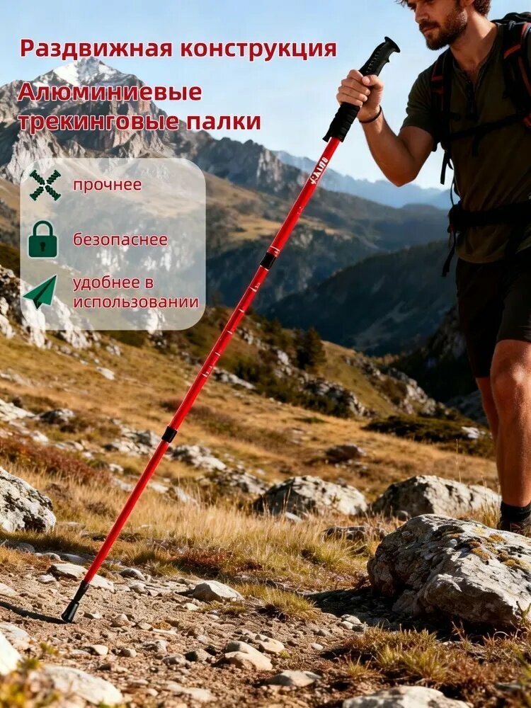 Палки для скандинавской ходьбы 64-135 см