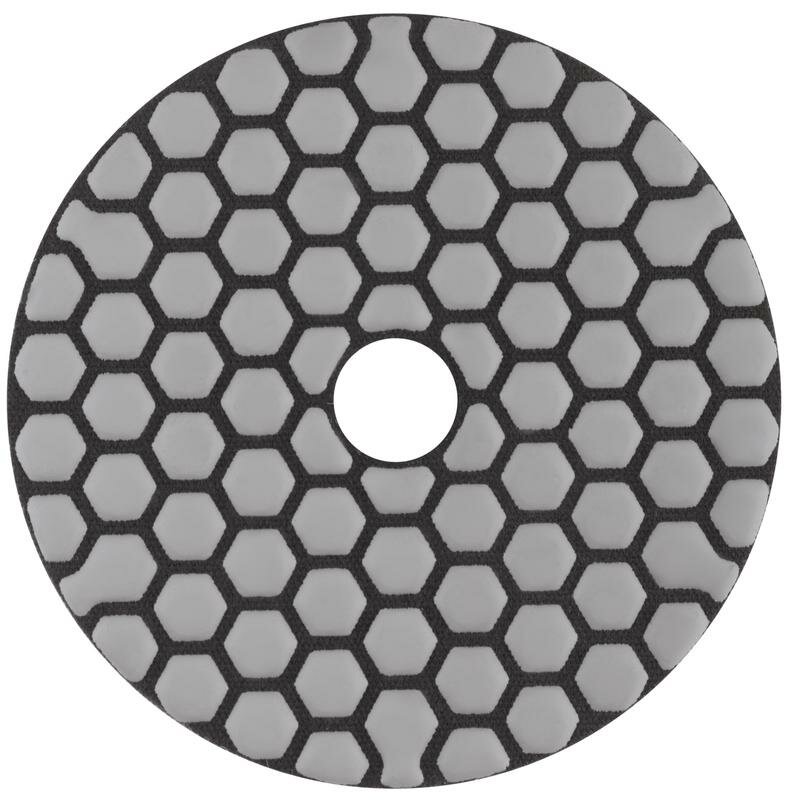 Круг шлифовальный алмазный гибкий АГШК (липучка) сухое шлифование 100мм Р3000 FIT 39857