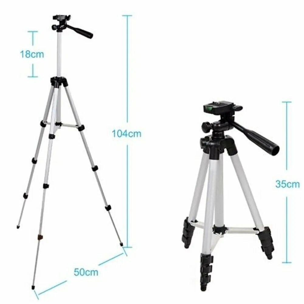 Штатив универсальный портативный, подходит для фотоаппарата Canon Nikon, вес 294 г